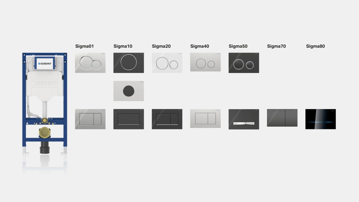 WC actuator plates & flush plates | Geberit UK