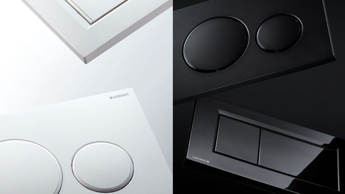 Showroom for actuator plates | Geberit UK