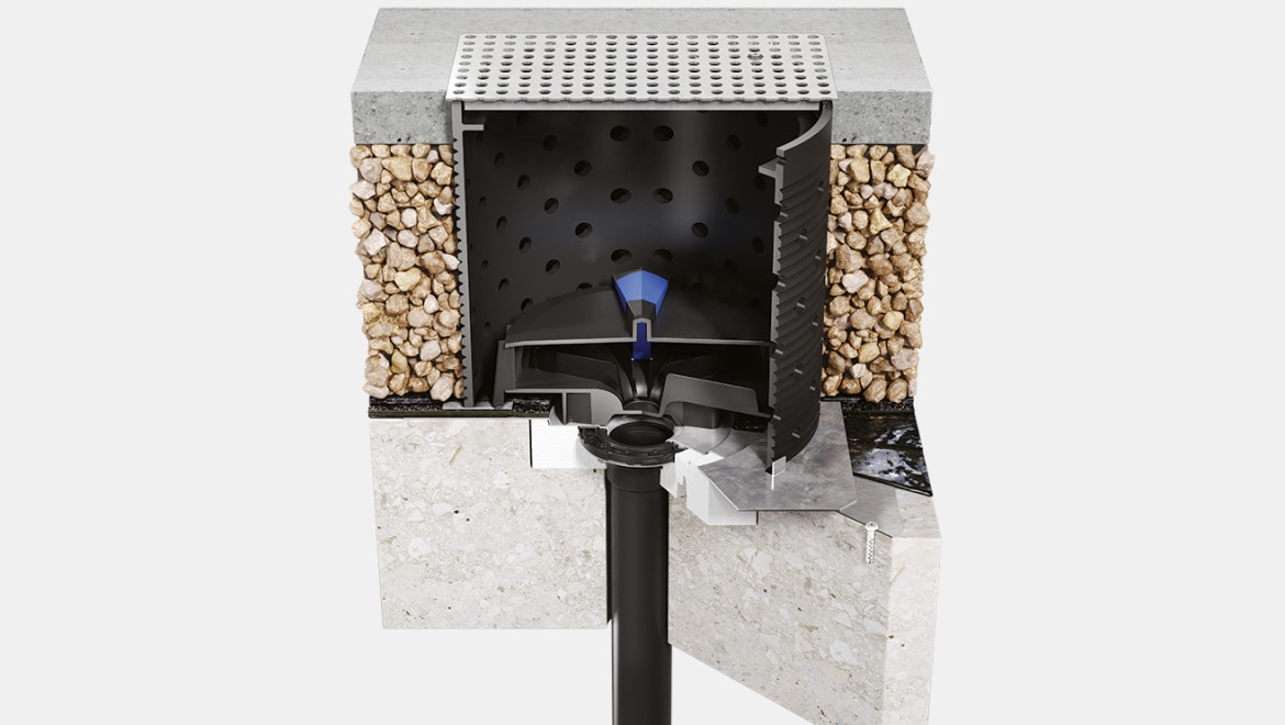 Geberit Pluvia: efficient roof drainage | Geberit UK