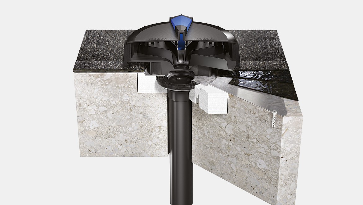 Geberit Pluvia: efficient roof drainage | Geberit UK